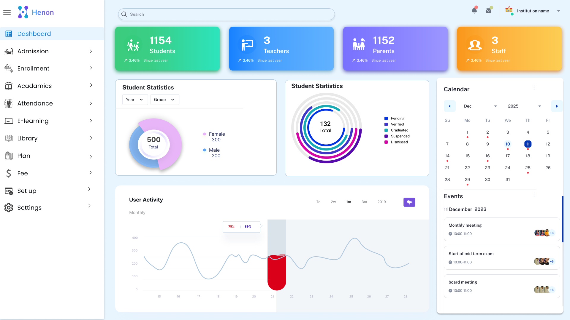 Henon School Management System